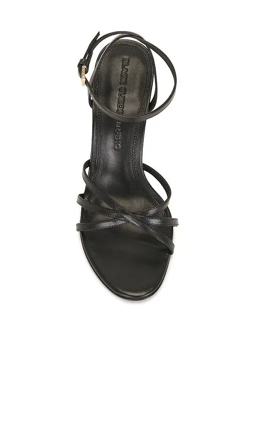 BLACK SUEDE STUDIO Olie 80 Sandal In Black