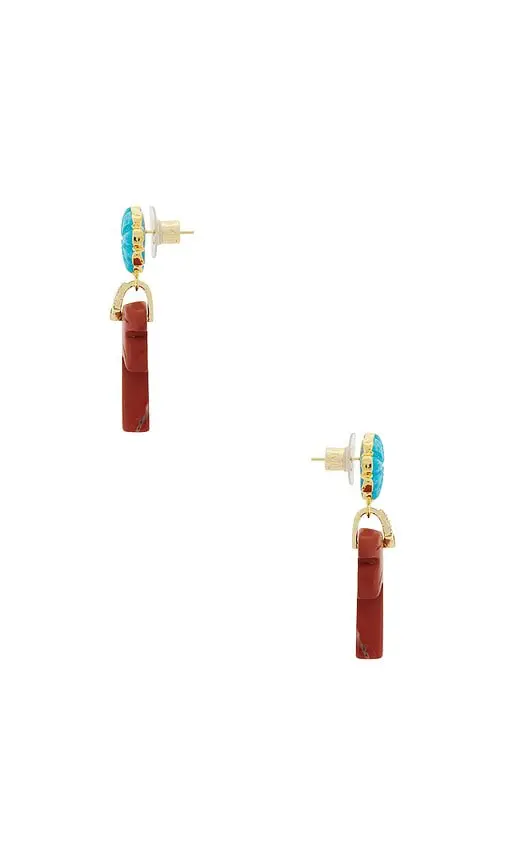Dannijo Romy Earrings In Red