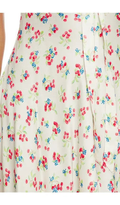 For Love & Lemons Cherry Mae Midi Dress In Multi