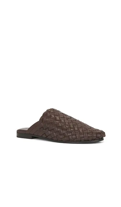 ST. AGNI Woven Leather Slide