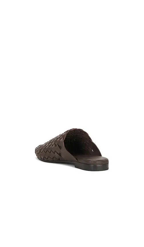 ST. AGNI Woven Leather Slide