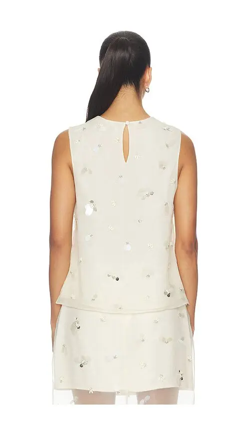 Simkhai Celia Sleeveless Top In Ivory