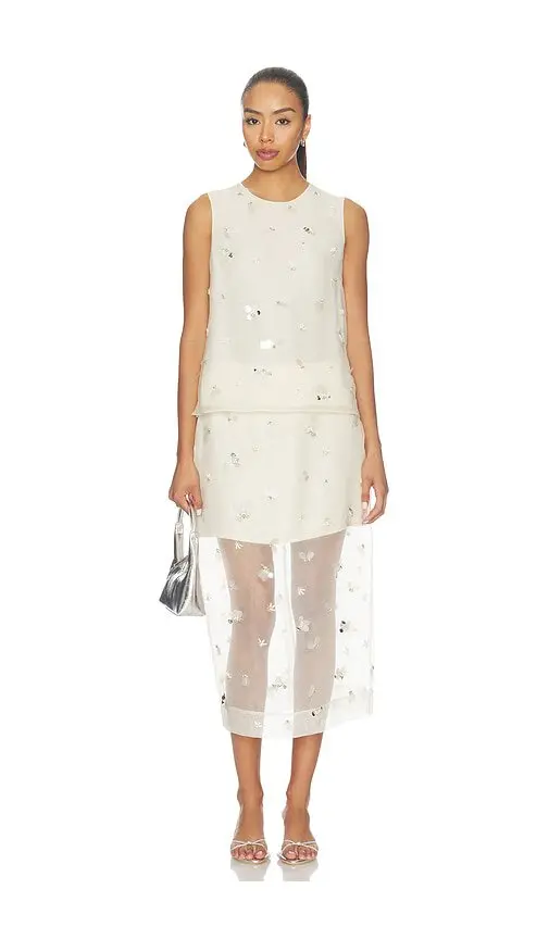 Simkhai Celia Sleeveless Top In Ivory
