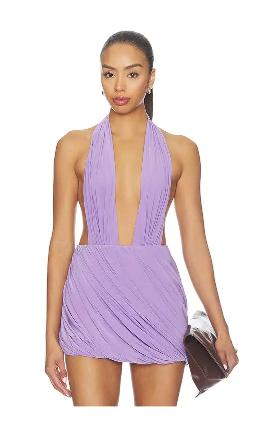 Norma Kamali Wonderwoman Halter Mio - Lavender