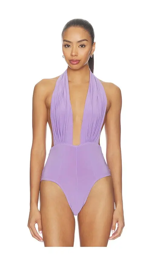 Norma Kamali Wonderwoman Halter Mio - Lavender