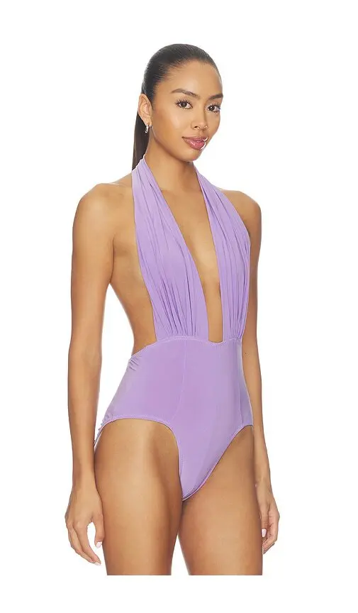 Norma Kamali Wonderwoman Halter Mio - Lavender