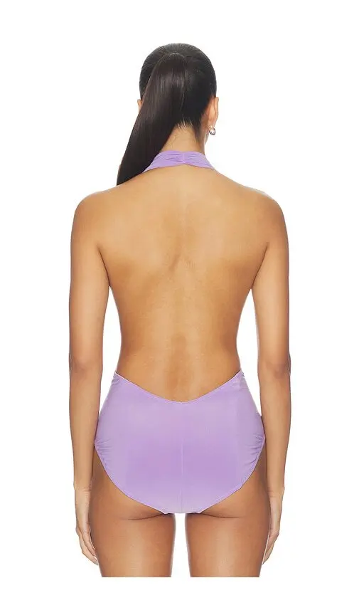 Norma Kamali Wonderwoman Halter Mio - Lavender