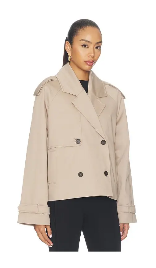ANINE BING Rickie Cropped Trench