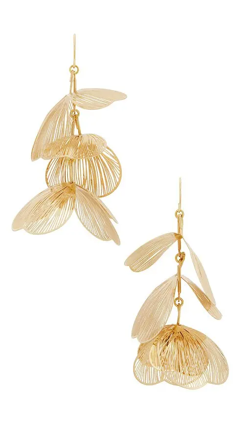 LOVERS AND FRIENDS Jessamine Earrings In Metallic - Gold