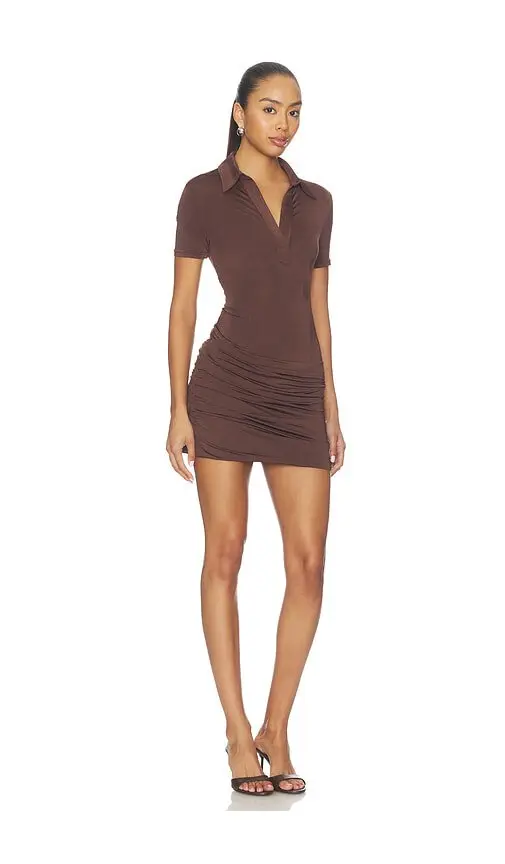 Amanda Uprichard Kat Dress In Brown