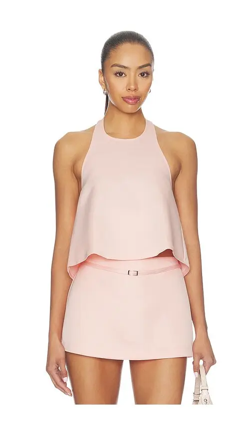 LOVERS AND FRIENDS Cooper Top In Coral - Light Coral