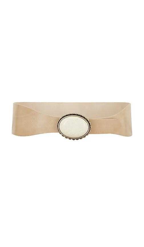 Isabel Marant Étoile Nyla Wide Belt With Gold-tone Closure - Toffee