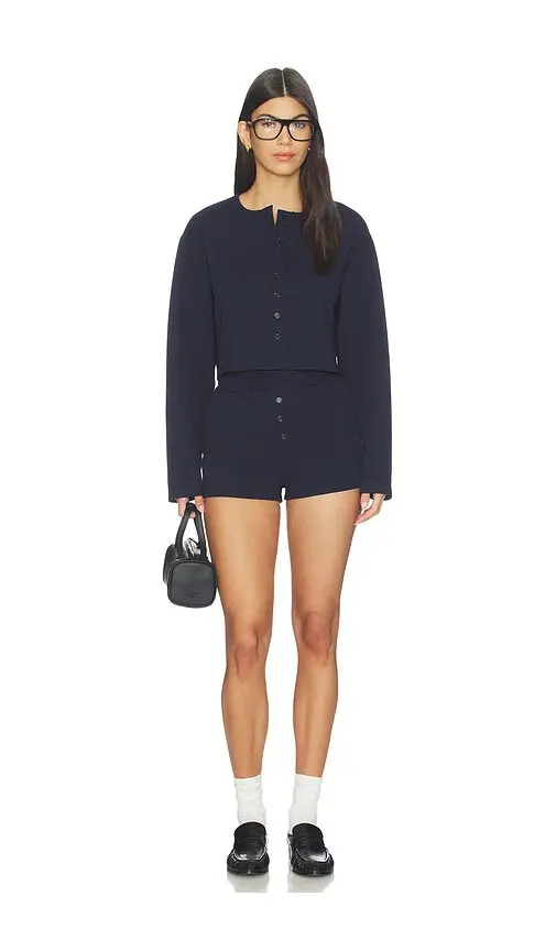 ALL THE WAYS Trina Lounge Short Set - Navy