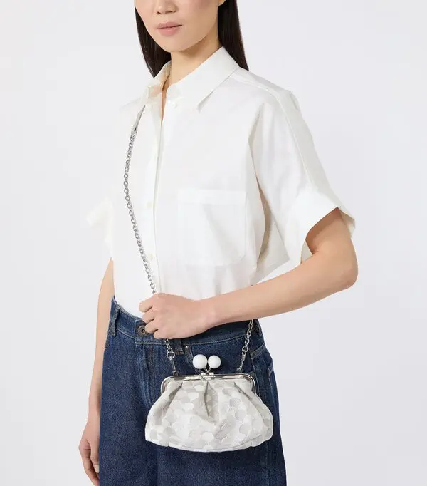 Max Mara Woven Jacquard Pasticcino Clutch