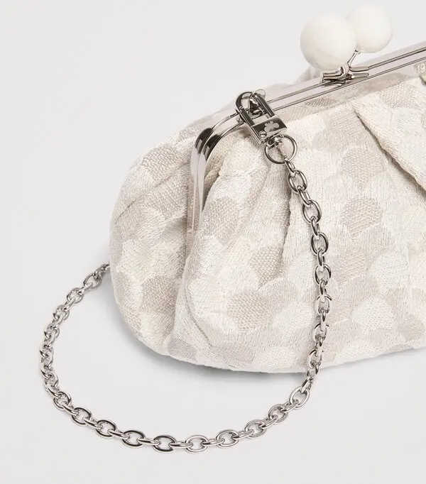 Max Mara Woven Jacquard Pasticcino Clutch
