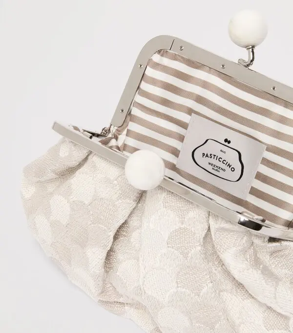 Max Mara Woven Jacquard Pasticcino Clutch