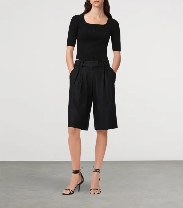 ALLSAINTS Cruz Hally Ribbed Top