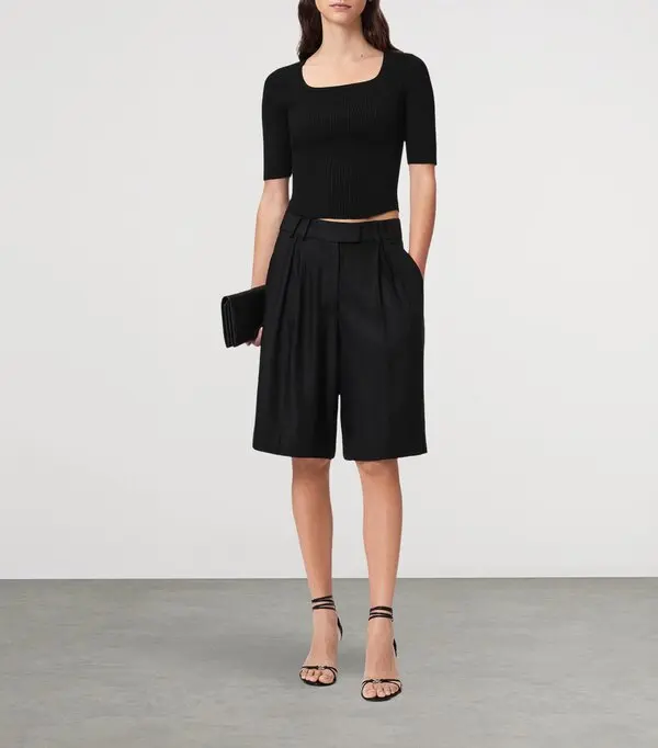 ALLSAINTS Cruz Hally Ribbed Top