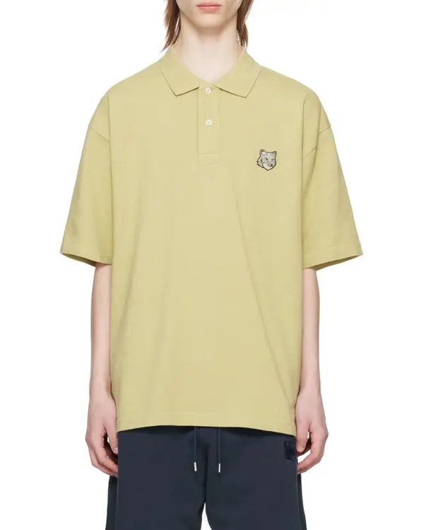 Maison Kitsuné Bold Fox Head Patch Oversized Polo Shirt