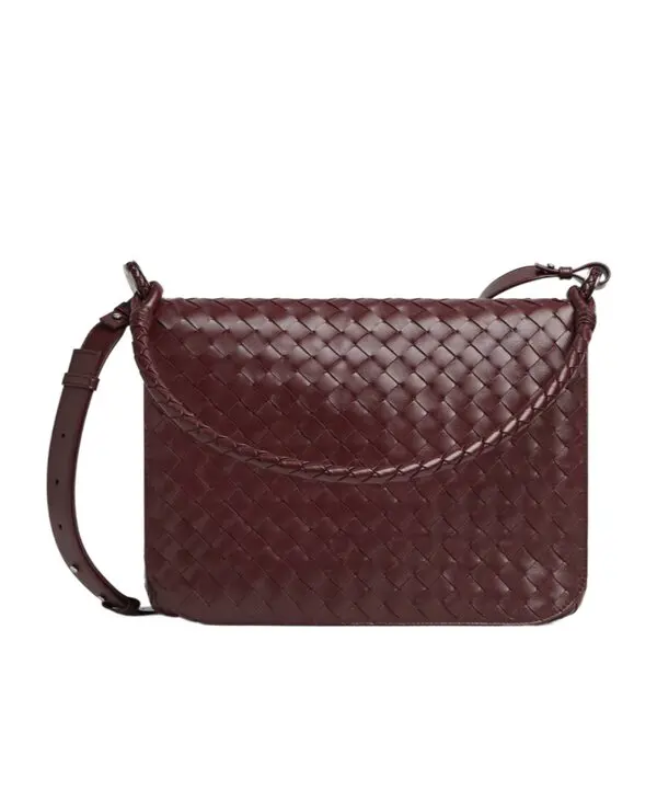 Bottega Veneta Swing Messenger - Madder Brown
