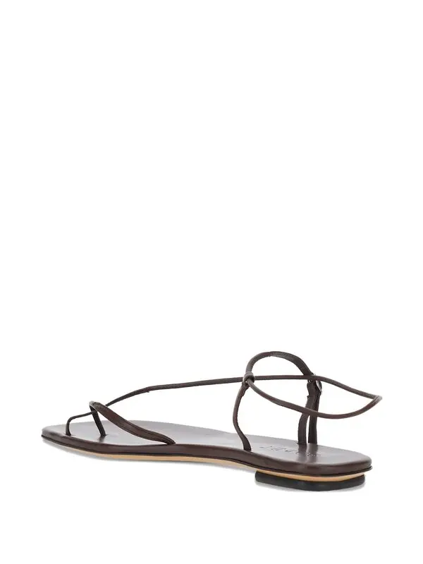 Soeur Flat Leather Sandals
