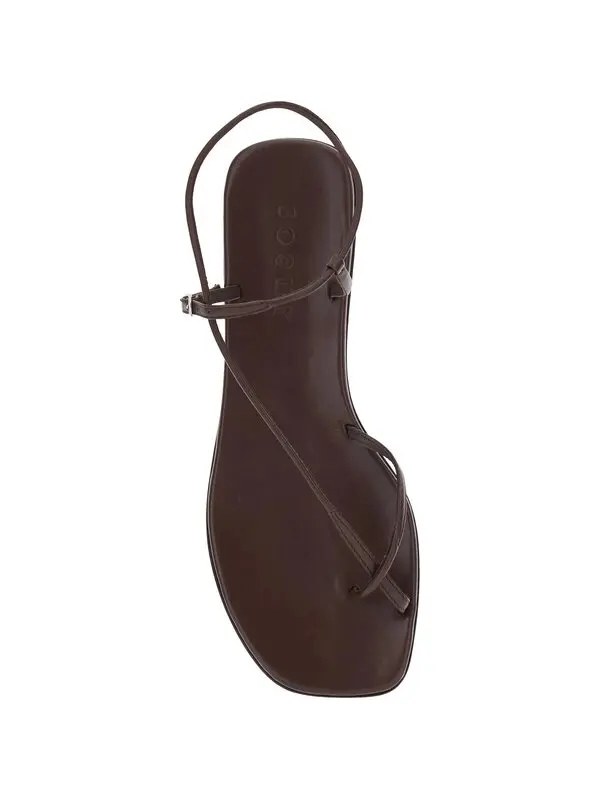 Soeur Flat Leather Sandals
