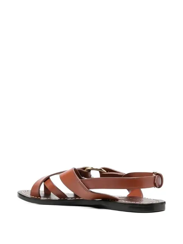Soeur Round-headed Flat Sandals