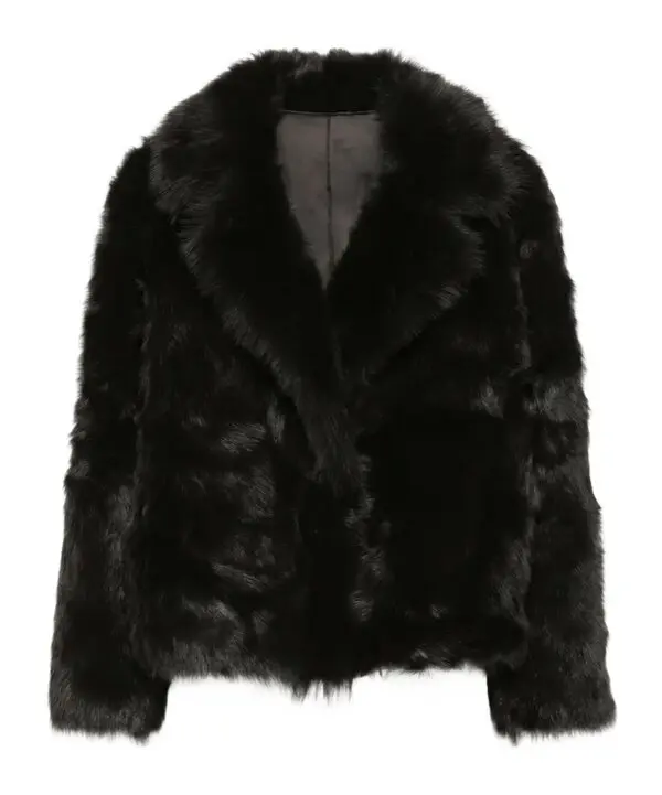 BLANCHA Long Sleeve Fur Jacket