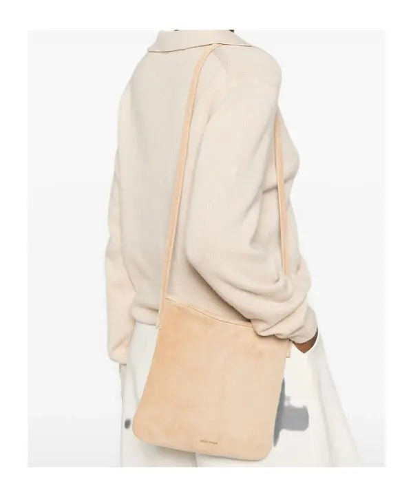 Manu Atelier Suede Shoulder Bag