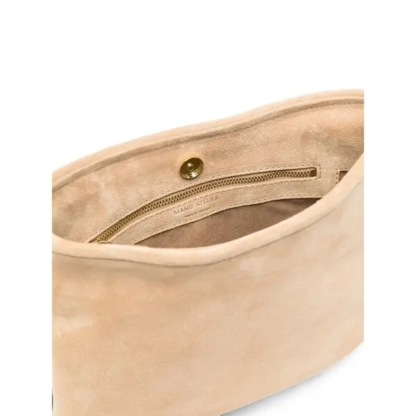 Manu Atelier Suede Shoulder Bag