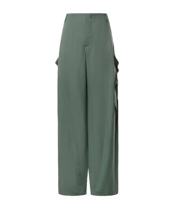 Alaïa Draped Wide-leg Pants