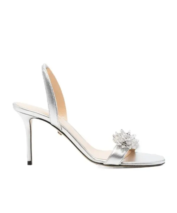 MACHMACH Crystal-embellished Sandals - Silver