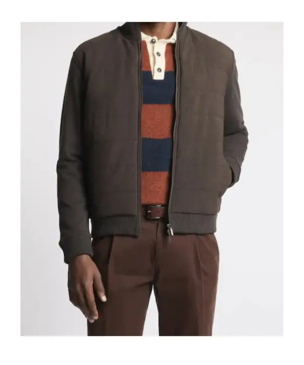 FAY Bi-material Jacket In Wool And Cotton
