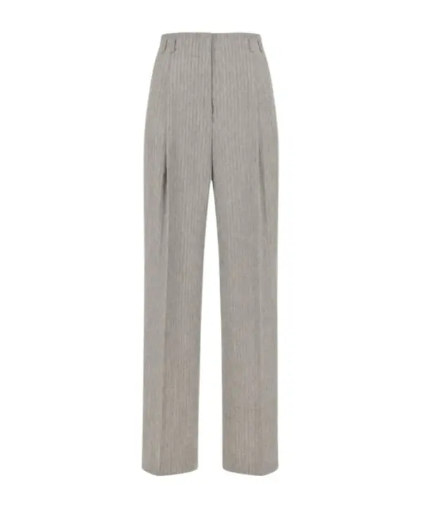 Alberta Ferretti Casual Trousers With Belt Loops - Gray