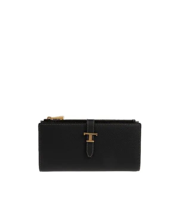 TOD'S Solid-color Wallet - Black
