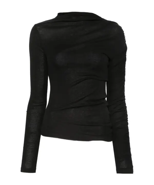 Pinko Ruched Asymmetric Top