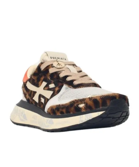 Premiata Lauryn' Print Pony Blend Sneakers