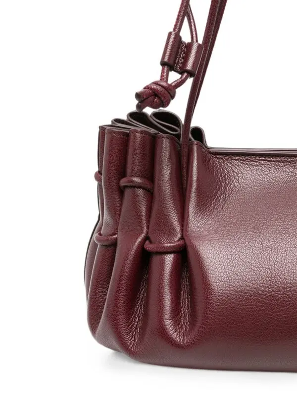 Hereu Ruched Leather Tote Bag