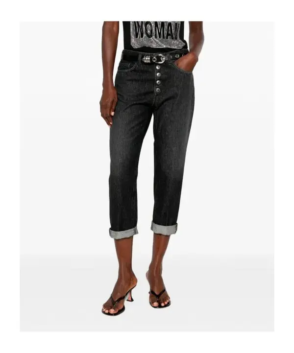 DONDUP Koons Button-fly Turned-up Jeans