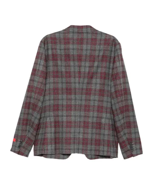 Isaia Checked Blazer
