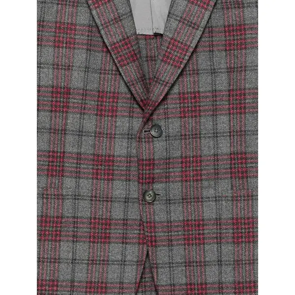 Isaia Checked Blazer