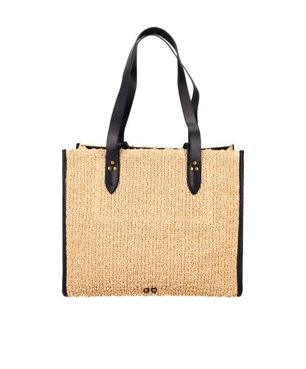 Jérôme Dreyfuss Medium Leon Woven Tote Bag - Nude
