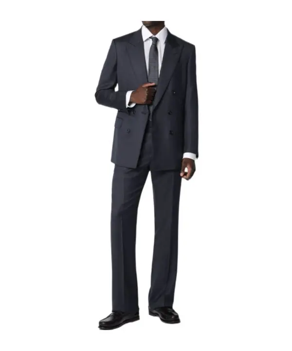 TOM FORD Two-piece Set: Long-sleeve Suit Jacket And Trousers - Navy