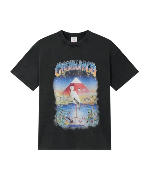 Casablanca Graphic Print T-shirt - Black
