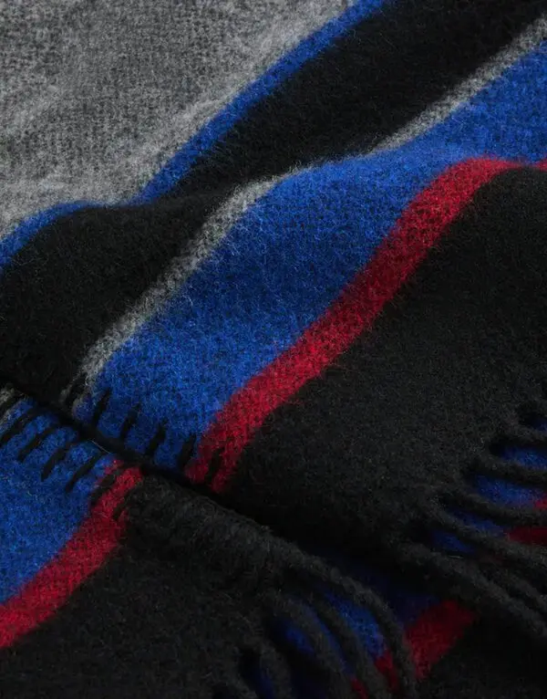 FAY Poncho In Striped Wool