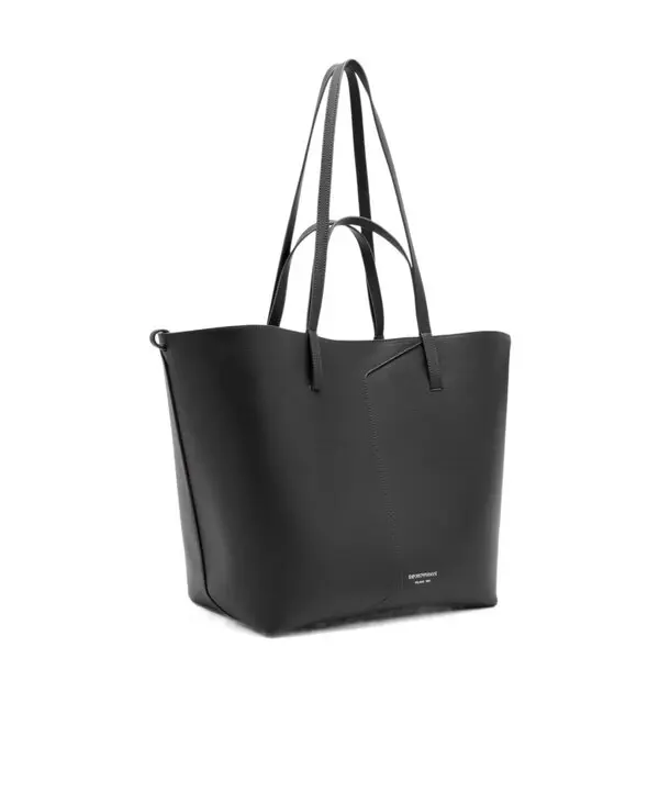Emporio Armani 1981 Leather Shopper Bag - Black