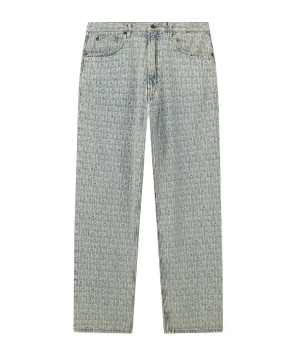 Emporio Armani Mid-rise Straight-leg Jeans - Light Blue