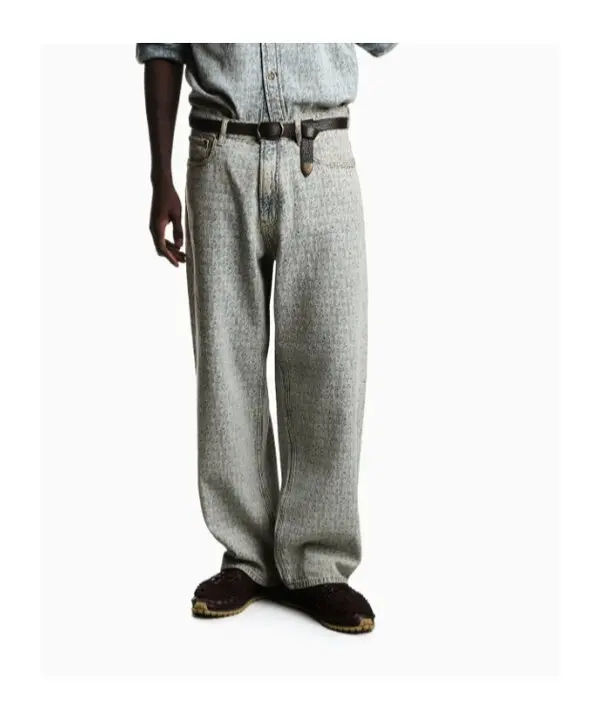 Emporio Armani Monogram Straight Leg Jeans