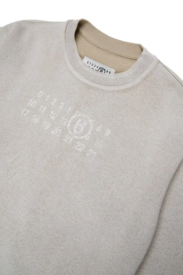 MAISON MARGIELA Logo-print Terry-effect Sweater