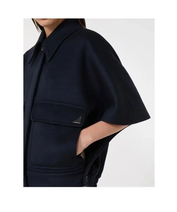 Max Mara Draped Boxy Cape